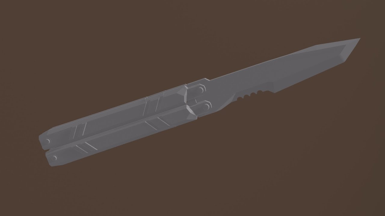 Butterfly Knife Valorant 3D model