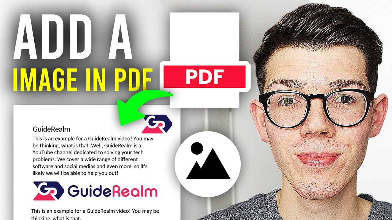 How To Insert Image In PDF File - Full Guide