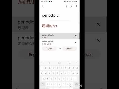 How do we sat periodic table in Japanese?