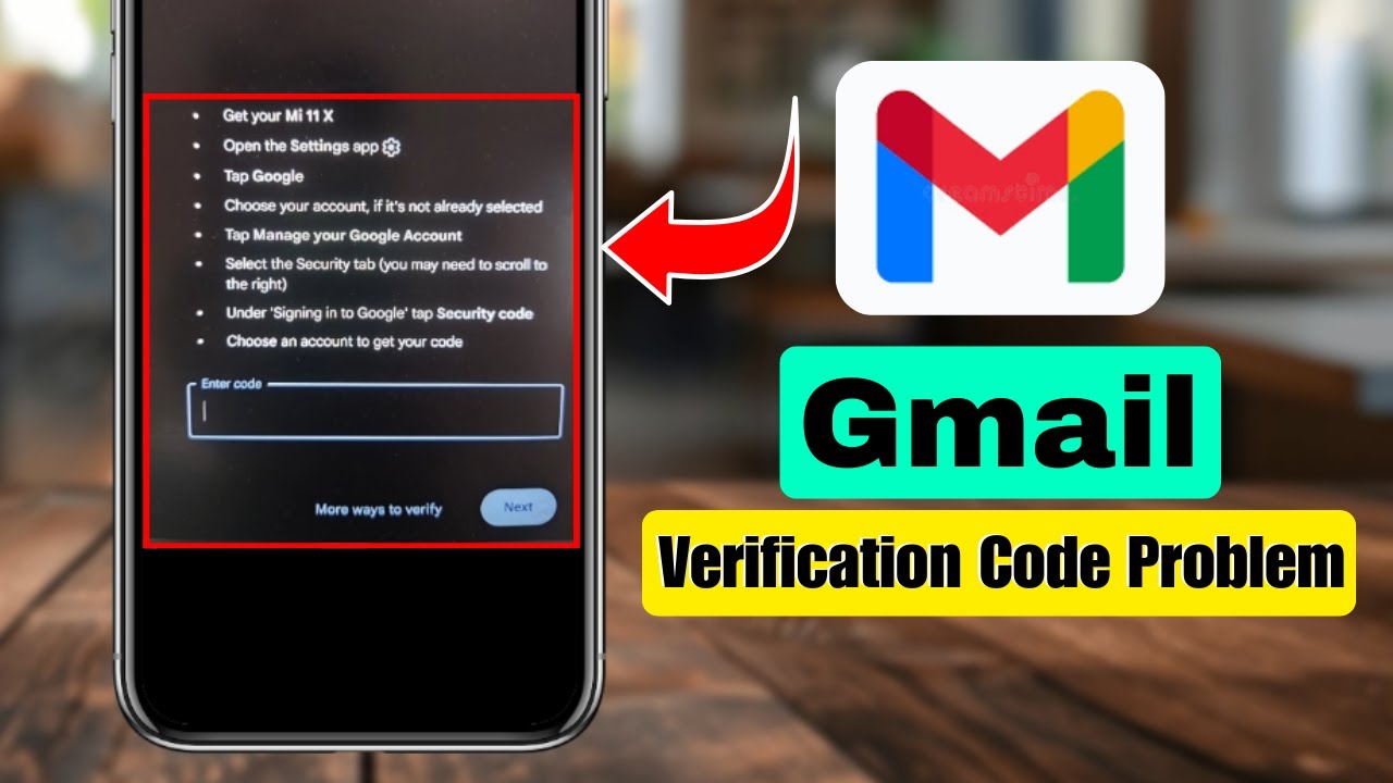 Fix Gmail Verification Code Problem