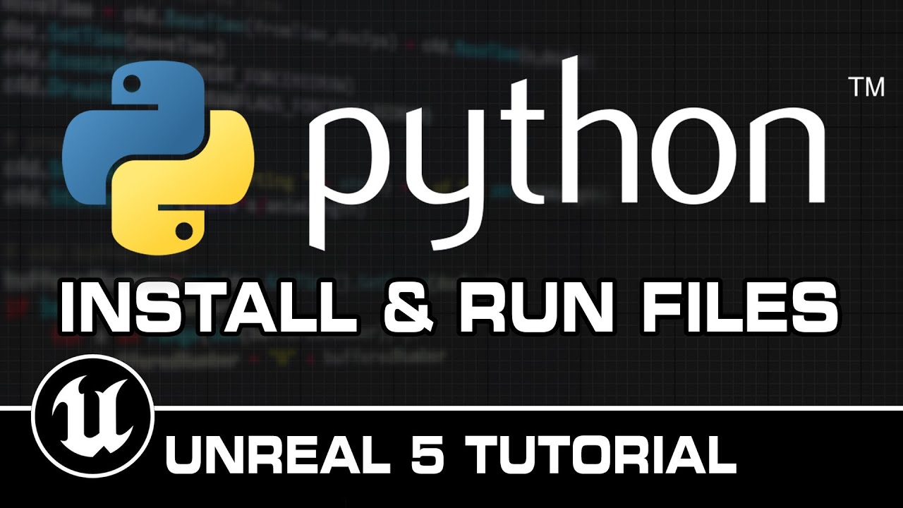 Python Setup For Unreal Engine 5 Tutorial