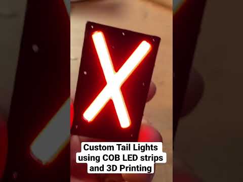 Making a custom taillight using COB LED’s in a 3D Printed Housing.