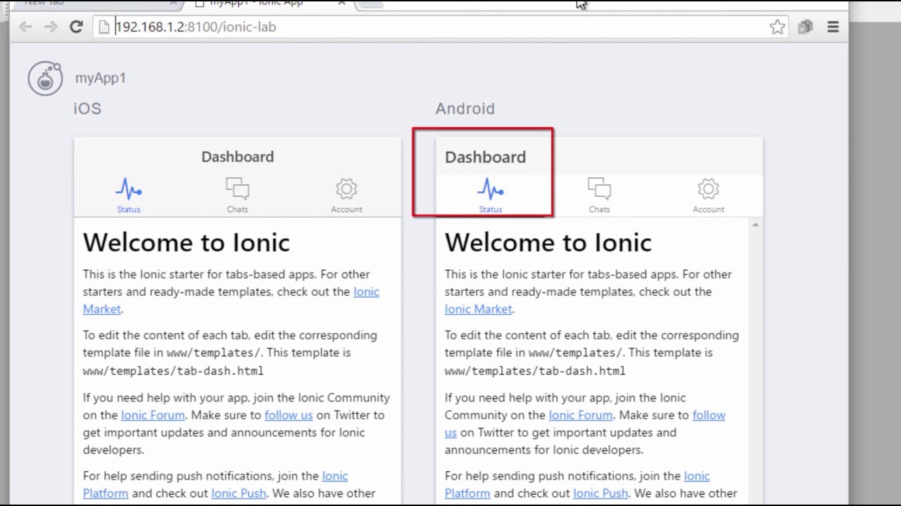 Consistent  Positioning of View Title: IONIC APPS