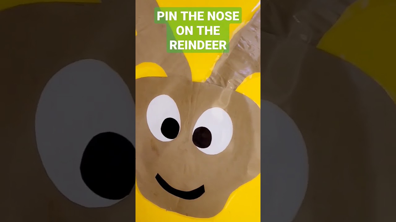 PIN THE NOSE ON THE REINDEER #christmasparty2023 #prekactivies #rudolph #thepolishededucator