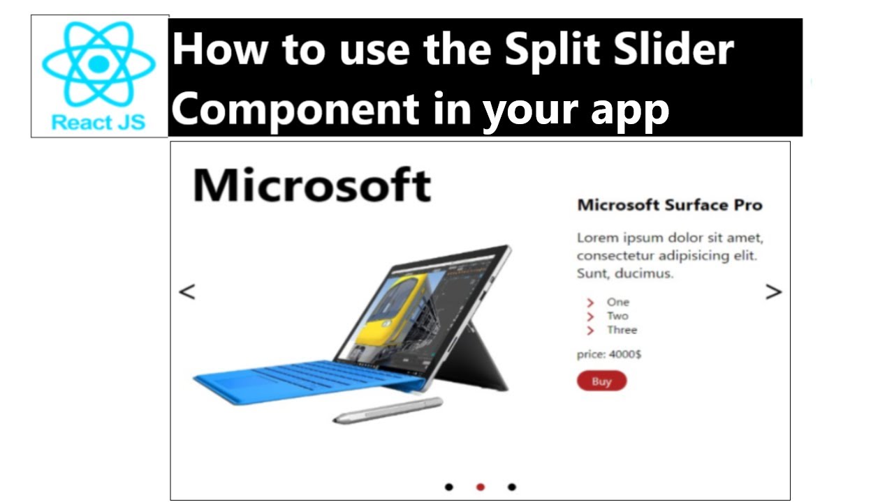 How to use the Split Slider Component in your React.js app