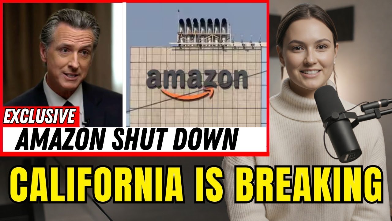 California Governor ERUPTS After Amazon Shuts Down Massive Facilities | Sophia Miller