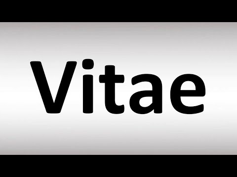 How to Pronounce Vitae