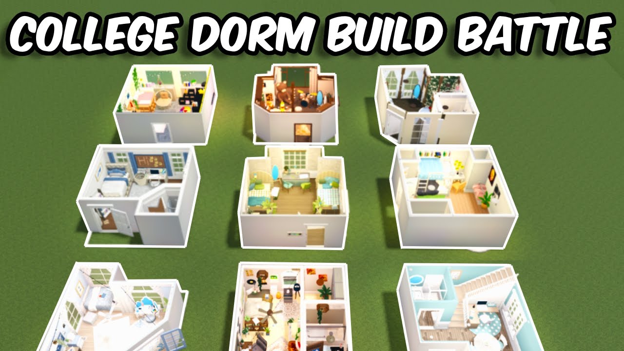COLLEGE DORM BUILD BATTLE IN BLOXBURG