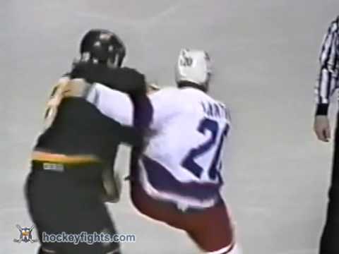 Mike Hartman vs. Gino Odjick, February 28, 1992 - Winnipeg Jets vs ...