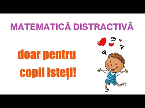 MATEMATICĂ DISTRACTIVĂ pentru copii