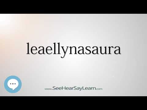 leaellynasaura - Dinosaur Names 🔊☄