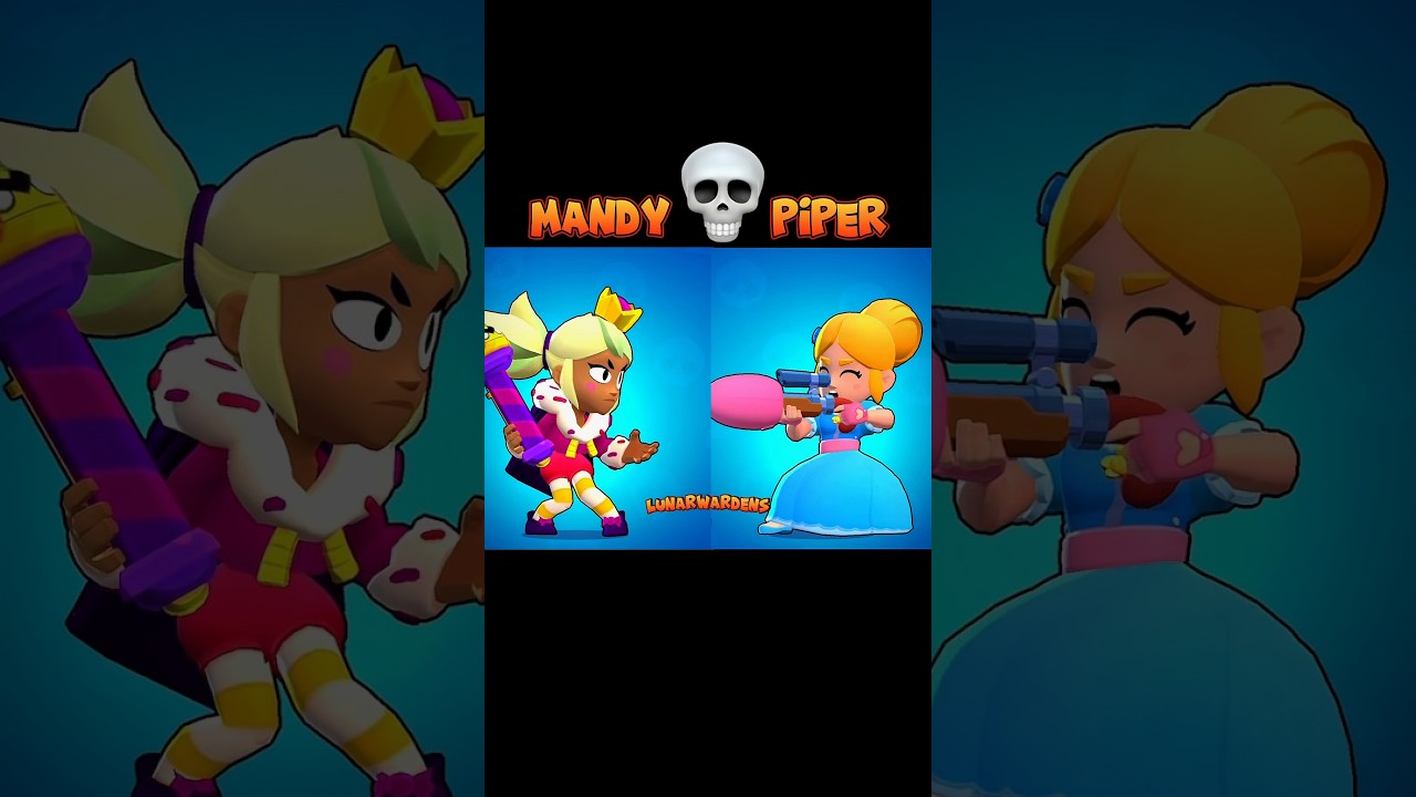 What if Piper AND Mandy🤫💀 #brawlstars #Piper #mandy