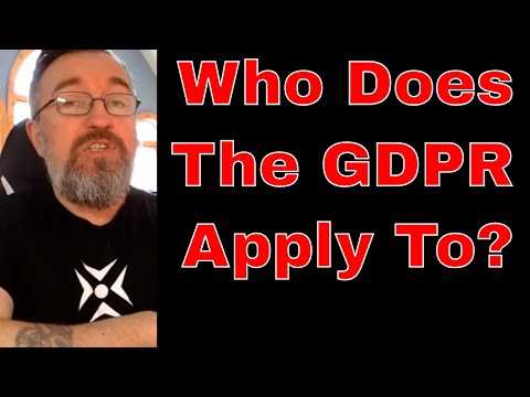 Who Does the GDPR Apply To?