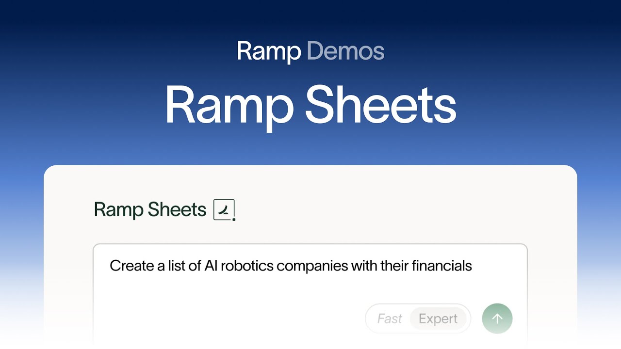 Introducing: Ramp Sheets