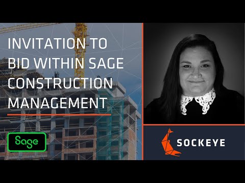 Invitation to bid within Sage Construction Management
