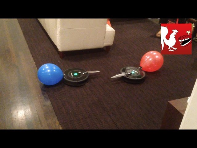 Roomba Knife Fight - The Awesomer