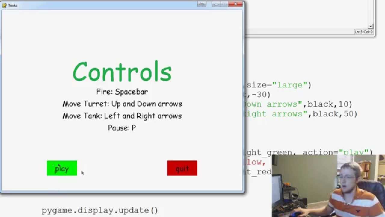 Pygame (Python Game Development) Tutorial - 52 - Controls Screen