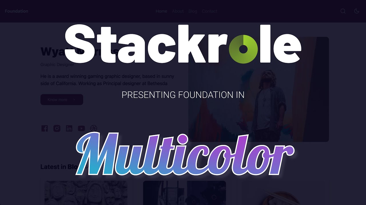 Build your website in your style using Foundation, now in Multicolor