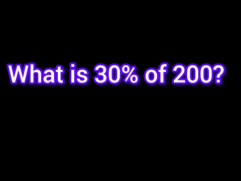 What is 30% of 200?-Math Percentage Problem