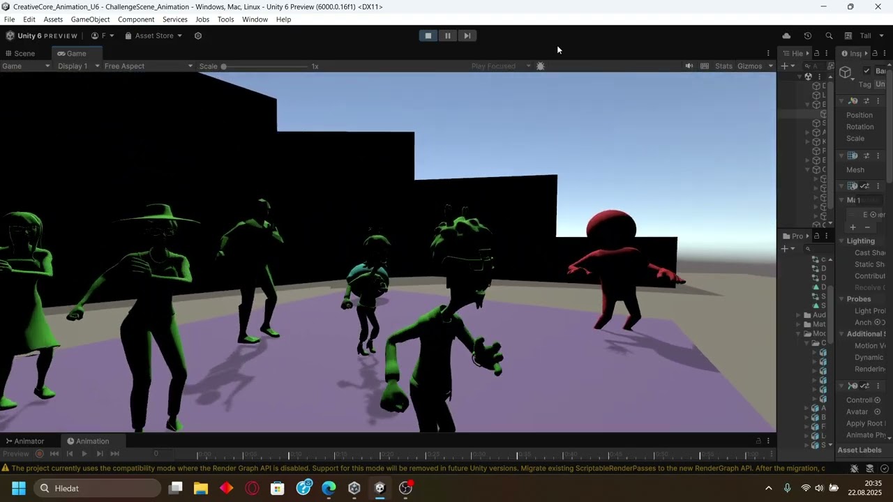 Unity Creative Core Pathway Animation Challenge Finished
