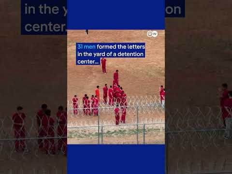 Migrant detainees spell out SOS | DW News