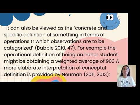 Definition of Terms (Operational Definition)