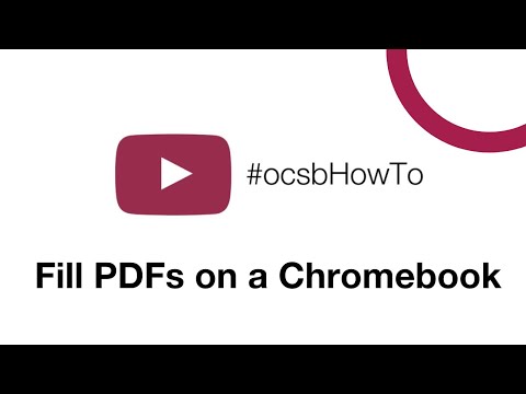 Fill PDFs on a Chromebook