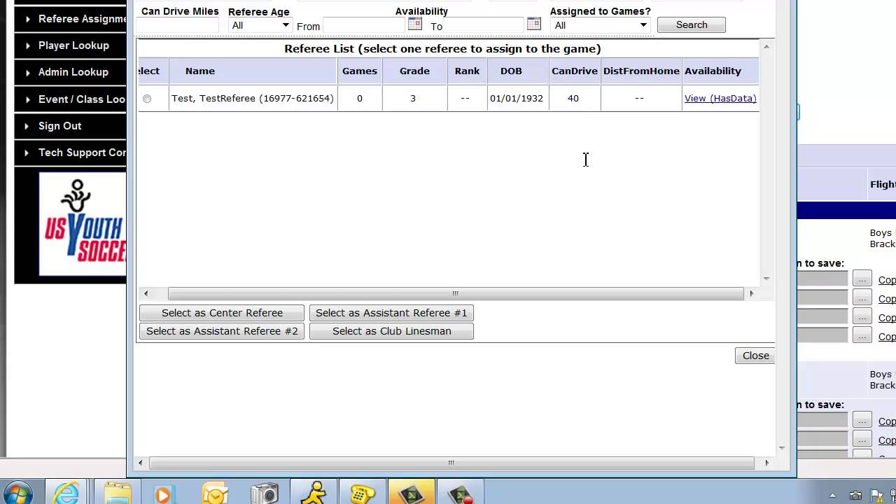 WA SRC Referee Assignor Instructions