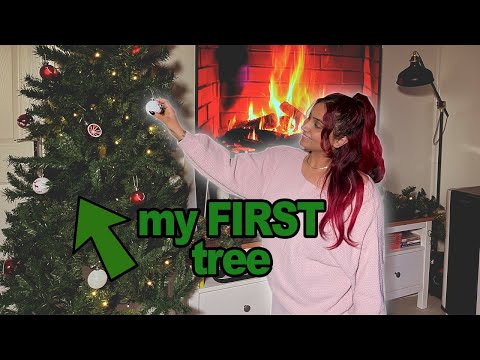 decorate my FIRST CHRISTMAS TREE with me + massive clean | VLOGMAS ep.6