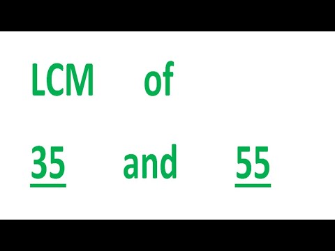 LCM of 35 and 55