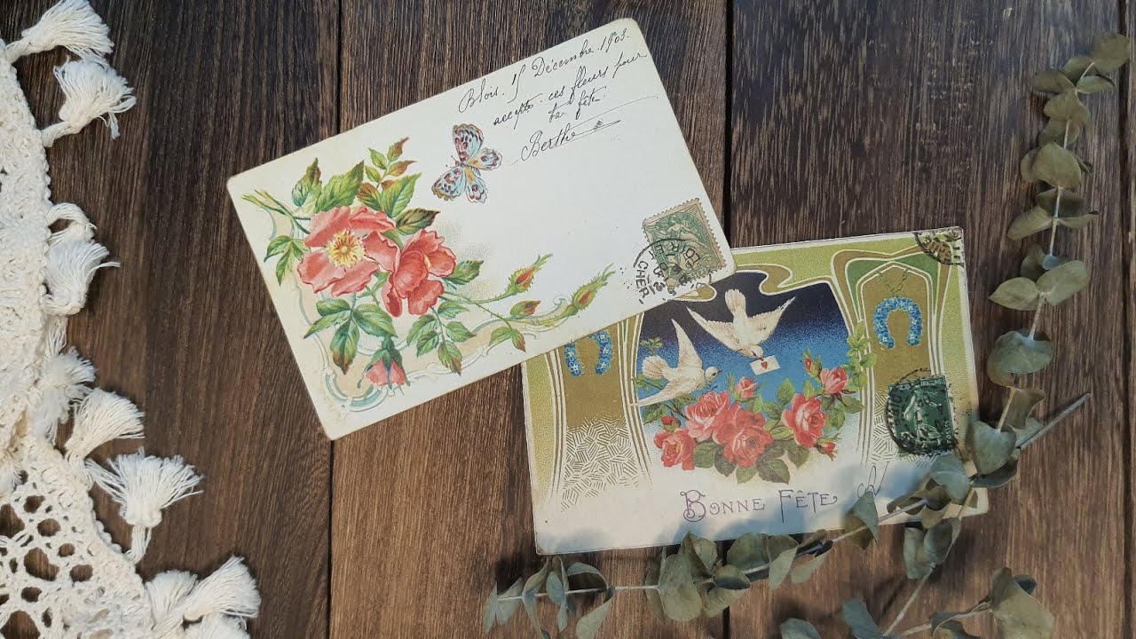 ☆♧▪How to Recreate a Vintage French Postcard in 1900s w/ Victorian Styles▪♡◇