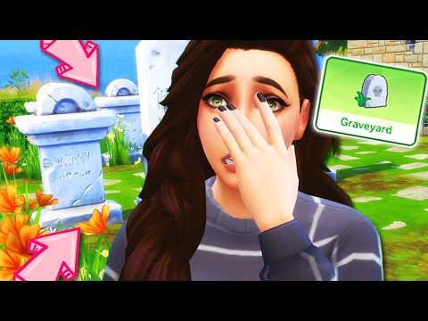 REAL GRAVEYARD MOD! The Sims 4 Review! Functional Lot Trait!