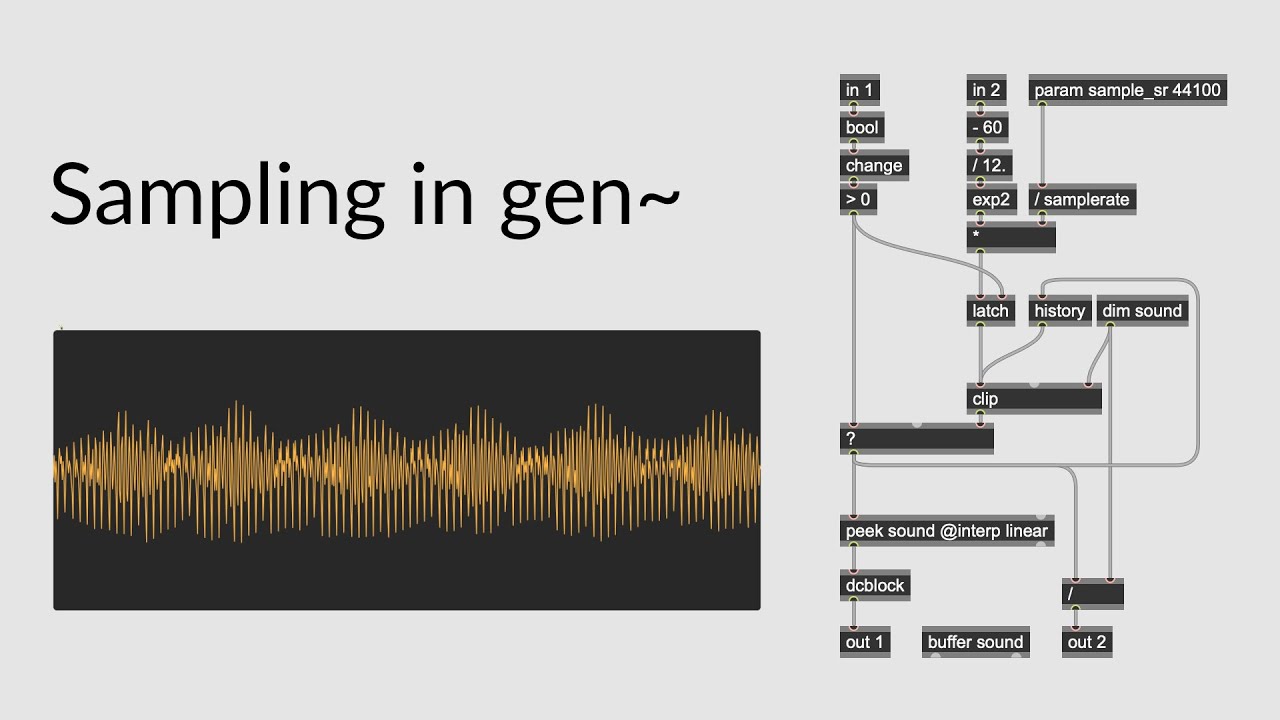 Building a sampler with gen~ in Max MSP