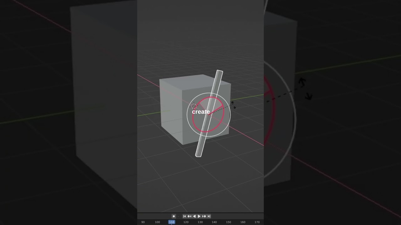 Simple Rotation animation in blender 3D