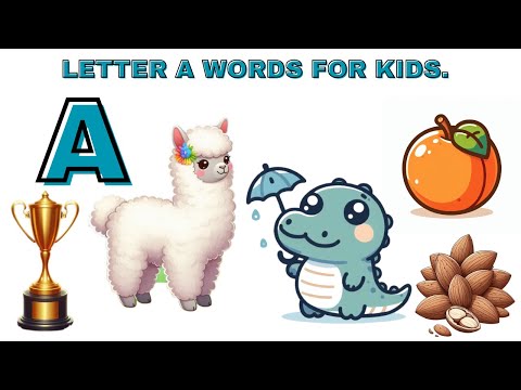 letter A words with pictures | words that start with A | English Alphabets with pictures |