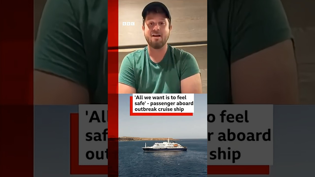 Passenger shares tearful statement on board suspected virus outbreak cruise ship. #Cruise #BBCNews