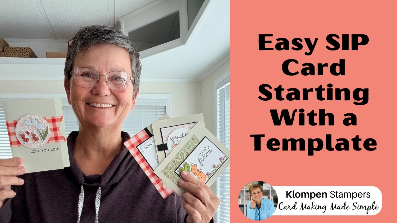 Easy SIP Card Using a Simple Template | Beginner Card Making Tutorial