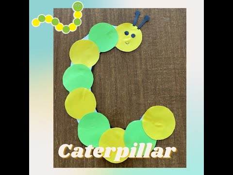 CATERPILLAR CRAFT - LETTER C (Easy and Simple to Make)