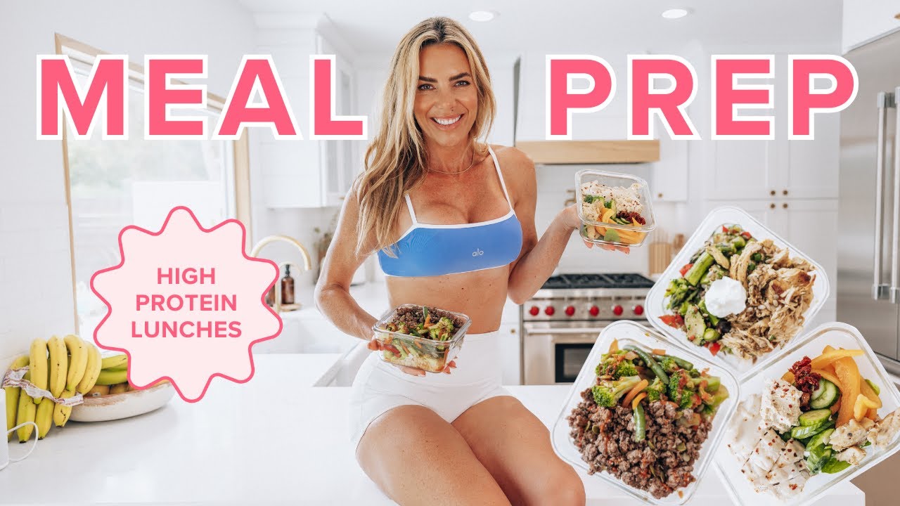 3 high protein MEAL PREP lunches for weight loss | easy meals for the week