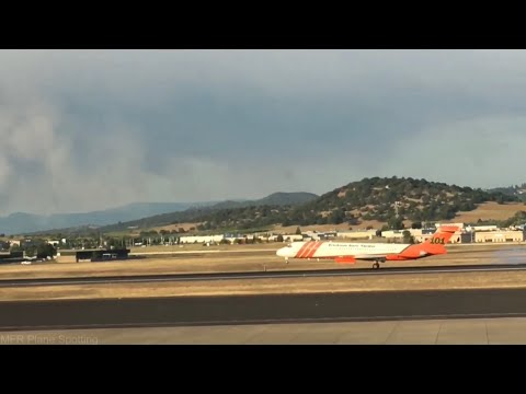 Erickson Aero Tanker [TNKR101] McDonnell Douglas MD87 [N291EA] Landing at Medford Rogue Valley [MFR]