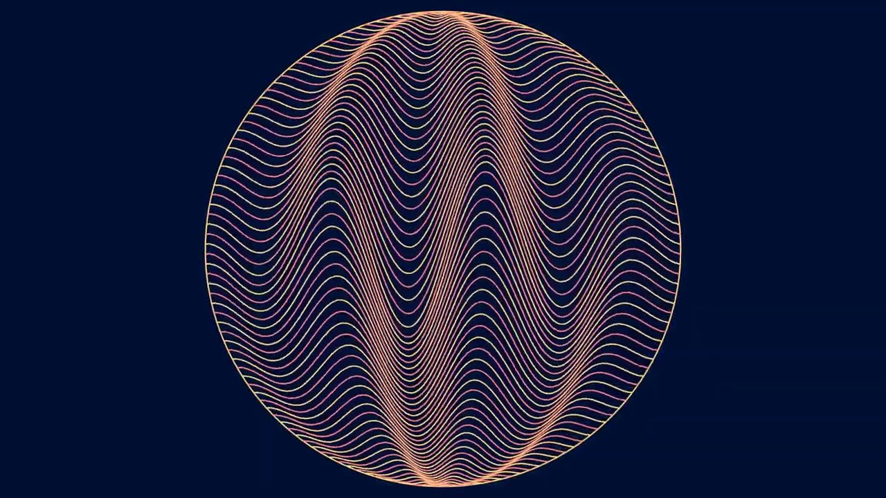 Processing programming demo: contained waves (code included)