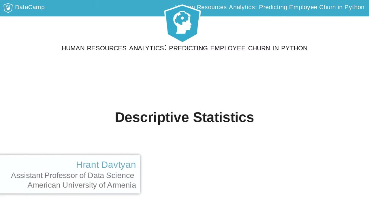Python Tutorial: Descriptive Statistics