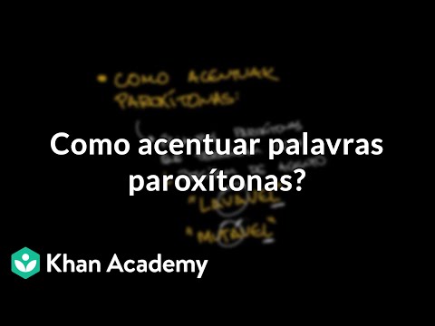 Como acentuar palavras paroxítonas? (vídeo) | Khan Academy