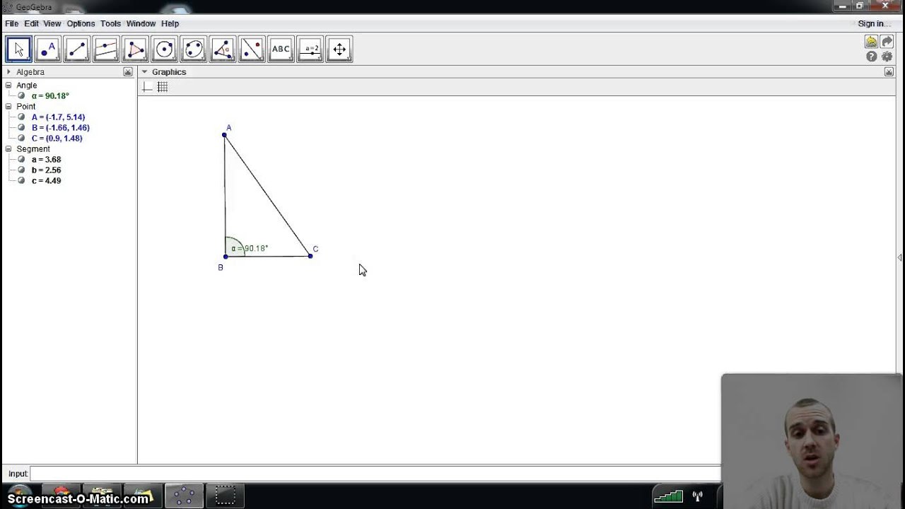 Basics of Geogebra: Triangle