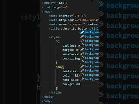 HOW TO CODE YOUTUBE SUBSCRIBE BUTTON ▶️ - SHORT