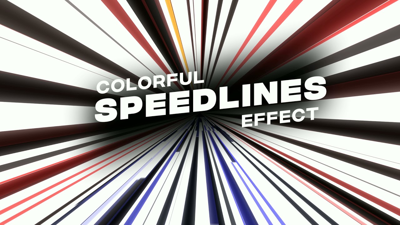 Colorful Speedlines Effect Animation | Motion Graphics