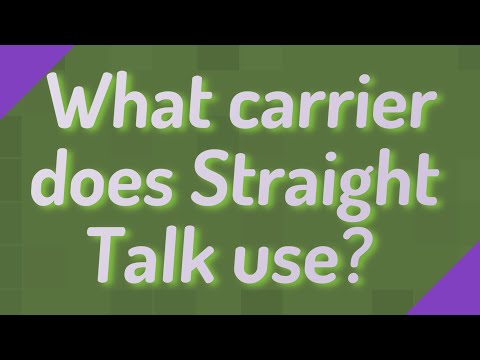 What carrier does Straight Talk use?