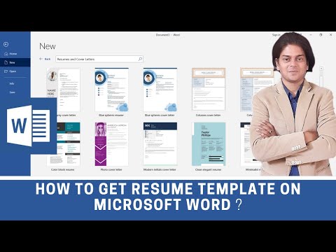 How to get resume template on Microsoft word ?