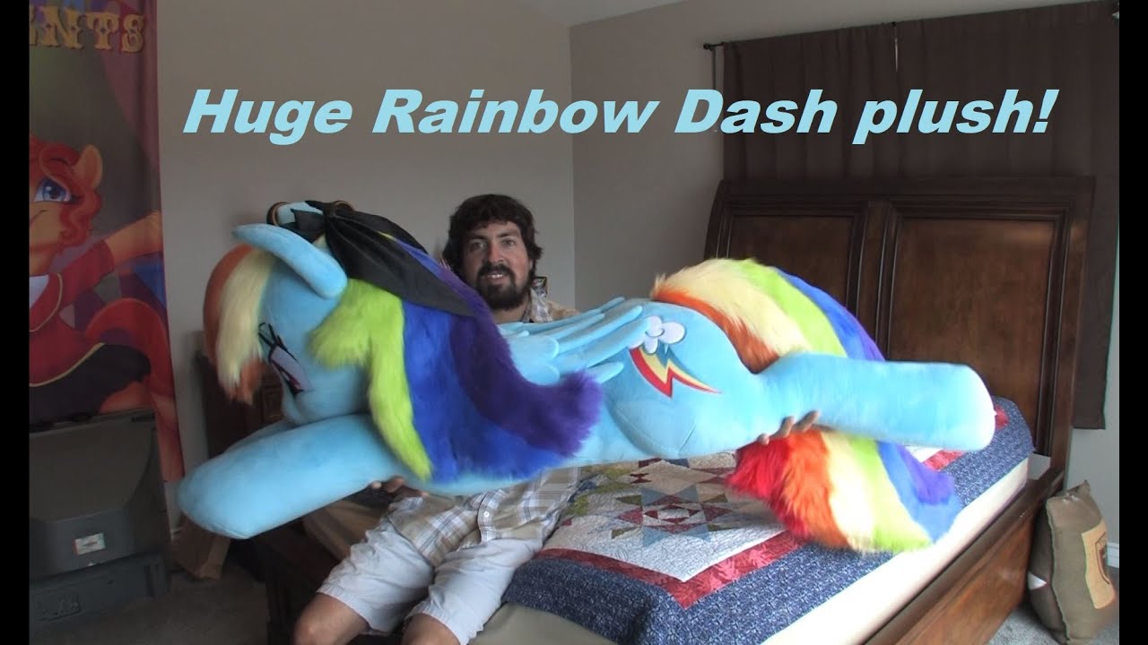 Huge Rainbow Dash plush review