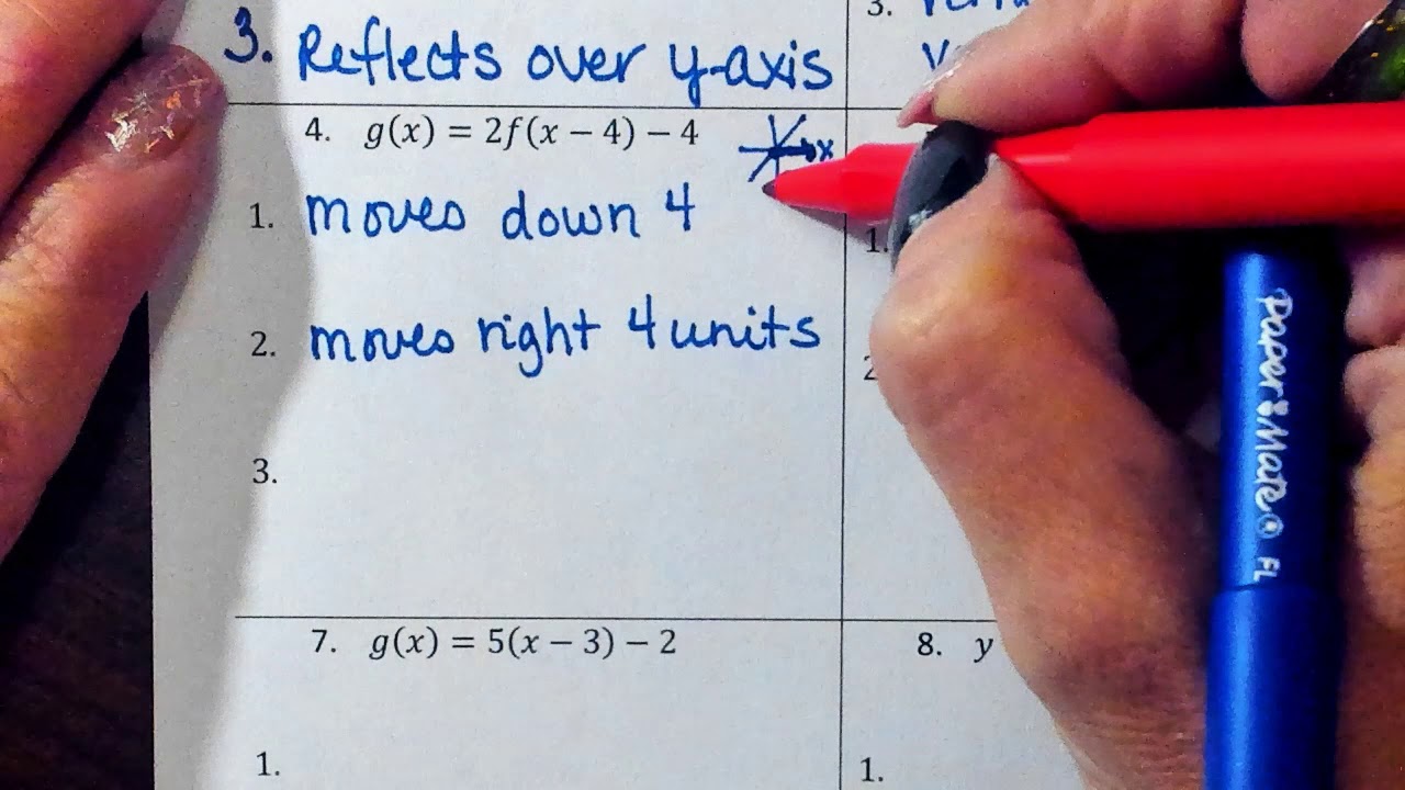 Linear Transformations in function notation form